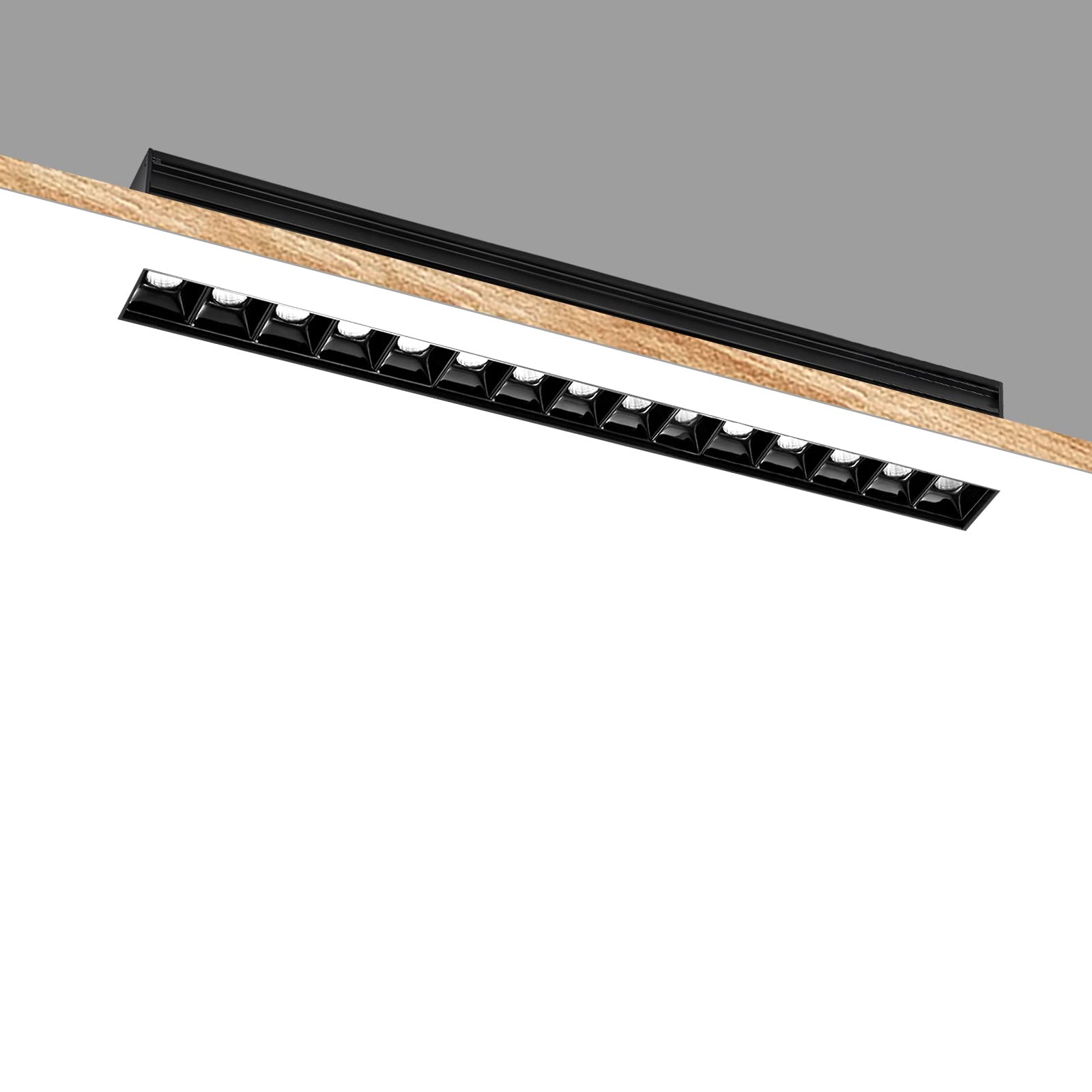 Amazon.com: SCON Trimless 15W LED Recessed Lighting Kits, Linear ...