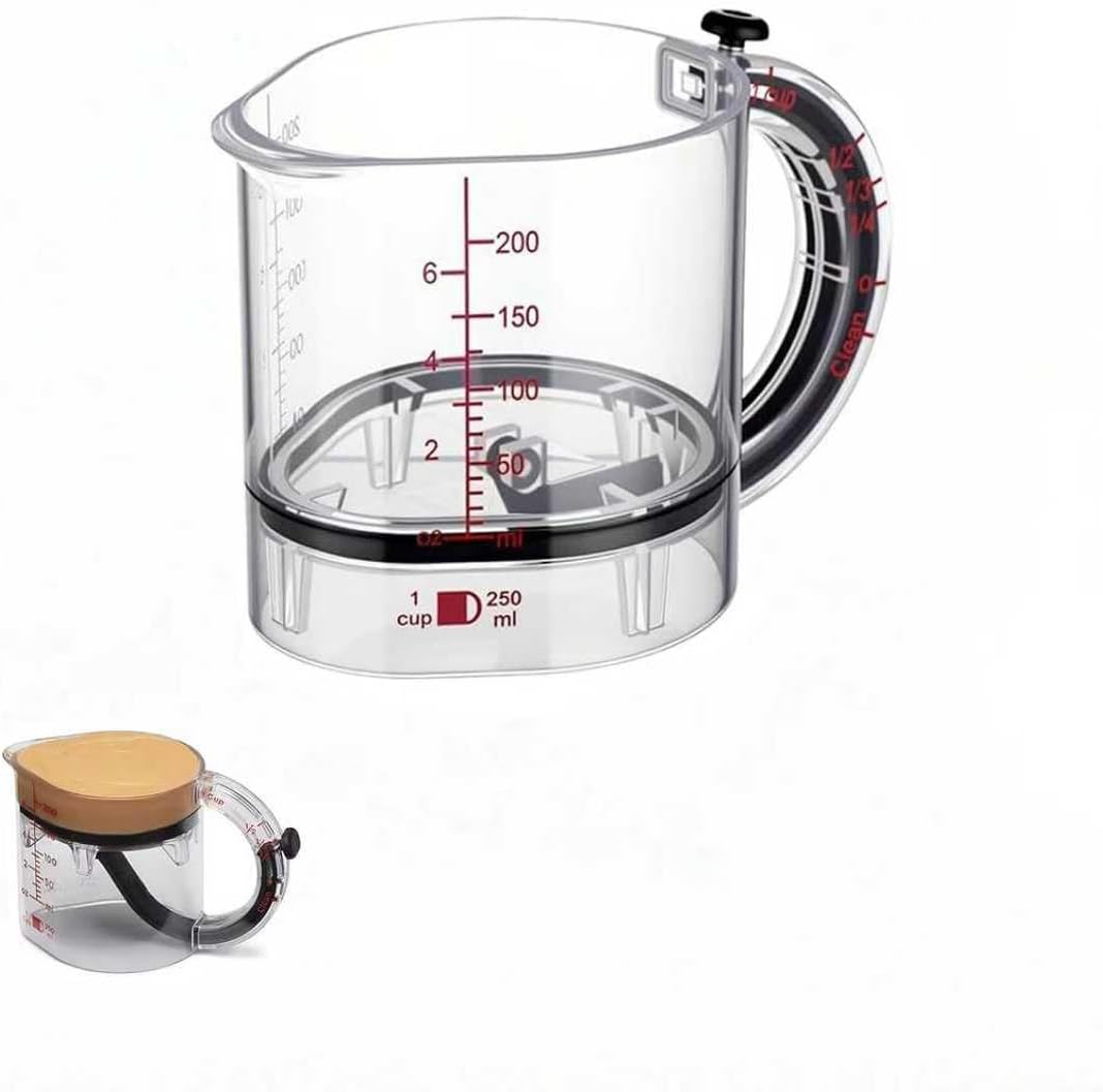 Amazon.com: Adjustable Measuring Cup, Clear Measuring Cups with ...