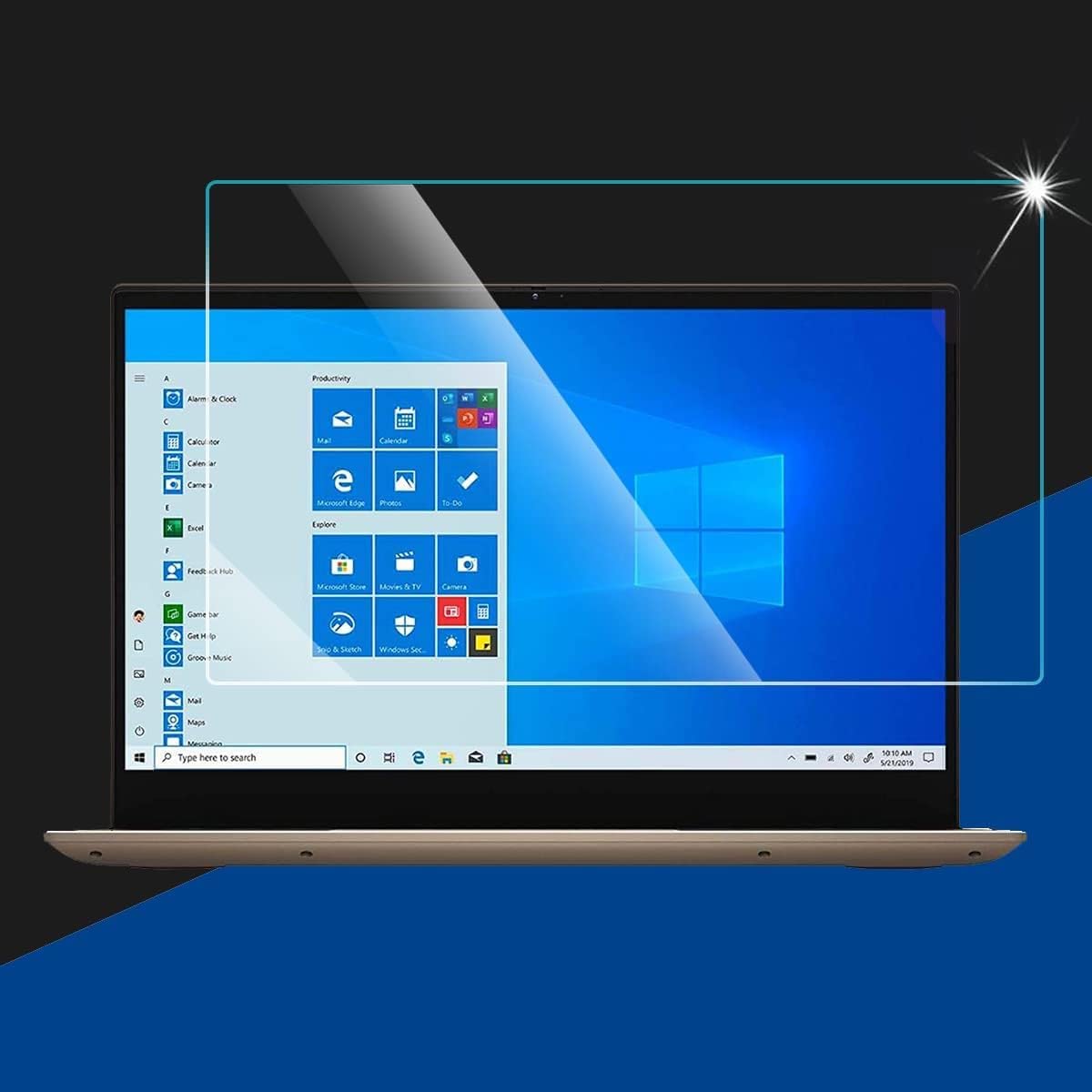 Saco Anti Glare (Screen Protector) Screen Guard Compatible for HP ...