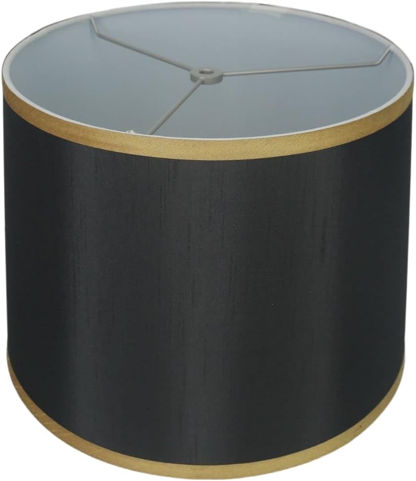 eTeckram French Drum Suede Lampshade, 12-inch by 14-inch by 10-inch ...