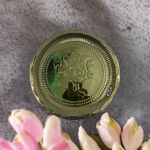Buy PITTAL™ Handmade Hindu Brass Puja Thali - Engraved with Lord ...