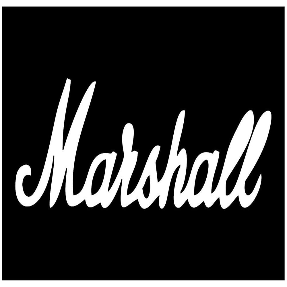 Amazon.com - Set of 3 - Marshall AMPLIFIERS - White - Sticker Graphic ...