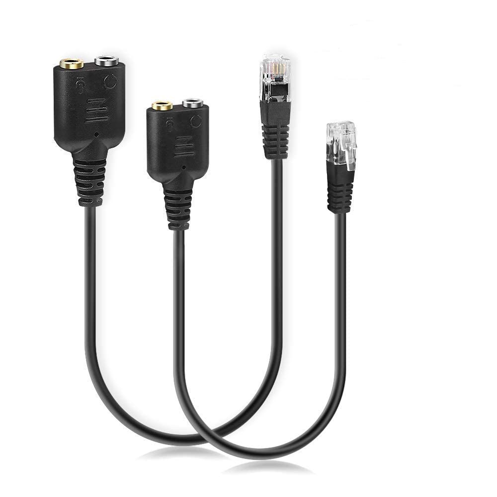 baolongking Headset Adapter RJ9 Male to 3.5mm Female Headset Phone MIC ...