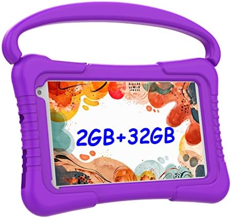Amazon.com : NOVOJOY NVQ2K 7 Inch Kids Tablet, Purple, 32GB Storage ...