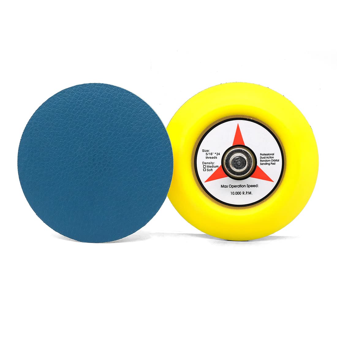 Amazon.com: SUBRILLI 3-Inch Leather Sander Backing Pads 5/16"-24 Thread ...