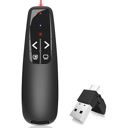 Amazon.com: Wireless Presentation Clicker PowerPoint Presenter Remote ...