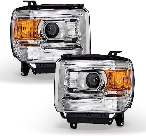 AXLAHA for 2014-2019 GMC Sierra Headlight Assembly 2014-2018 Sierra ...