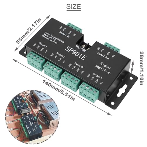 Youmile LED Strip Amplifier SP901E Pixel Signal Data SPI Repeater ...