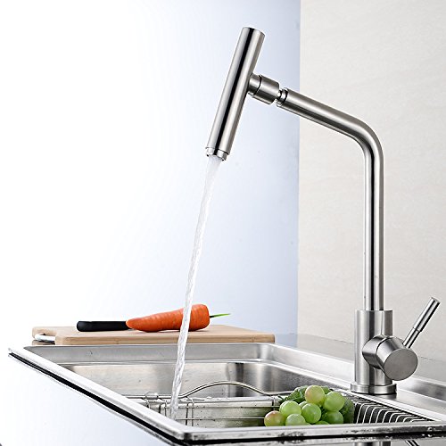 304 stainless steel hot and cold kitchen faucet : Amazon.in: Home ...