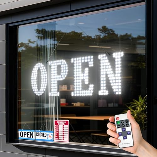 Amazon.com : LED Open Signs for Business, 30'' x 10" Large Bright ...