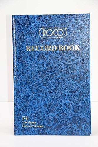 Roco Record Book, F4 Size, 200 Pages (100 Sheets), 21.00 cm (8.26 in) X ...