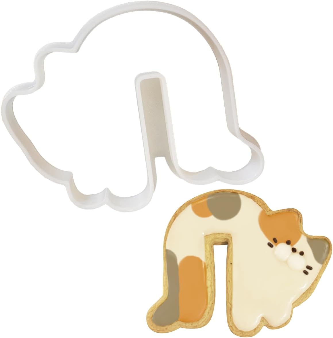 Amazon.com: MONG SHOO- Cat stuck on a cup-CookieCutter, Width 2.8 ...