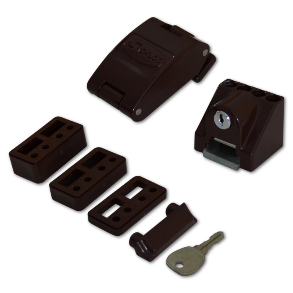 Amazon.com: JACKLOC Titan Robust Folding Window Restrictor - Brown ...