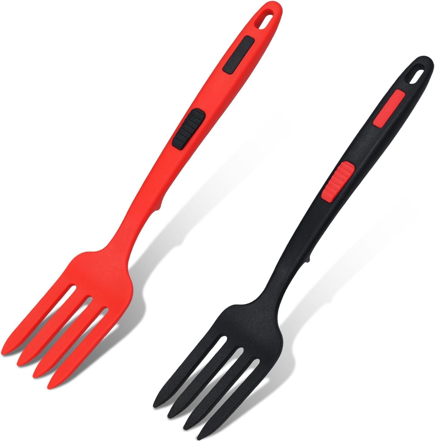 Amazon.com: PFCTRJR Large Silicone Cooking Forks, Silicone Flexible ...