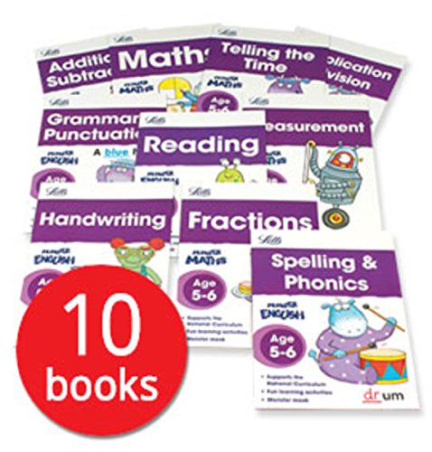 Letts Monster Practice: Ages 5-6 Collection - 10 Books: Amazon.co.uk ...