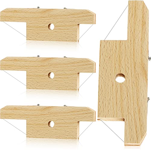 Buy 4 Pieces Pottery Tools Clay Tools Wood and Wire Bevel Cutter Clay ...
