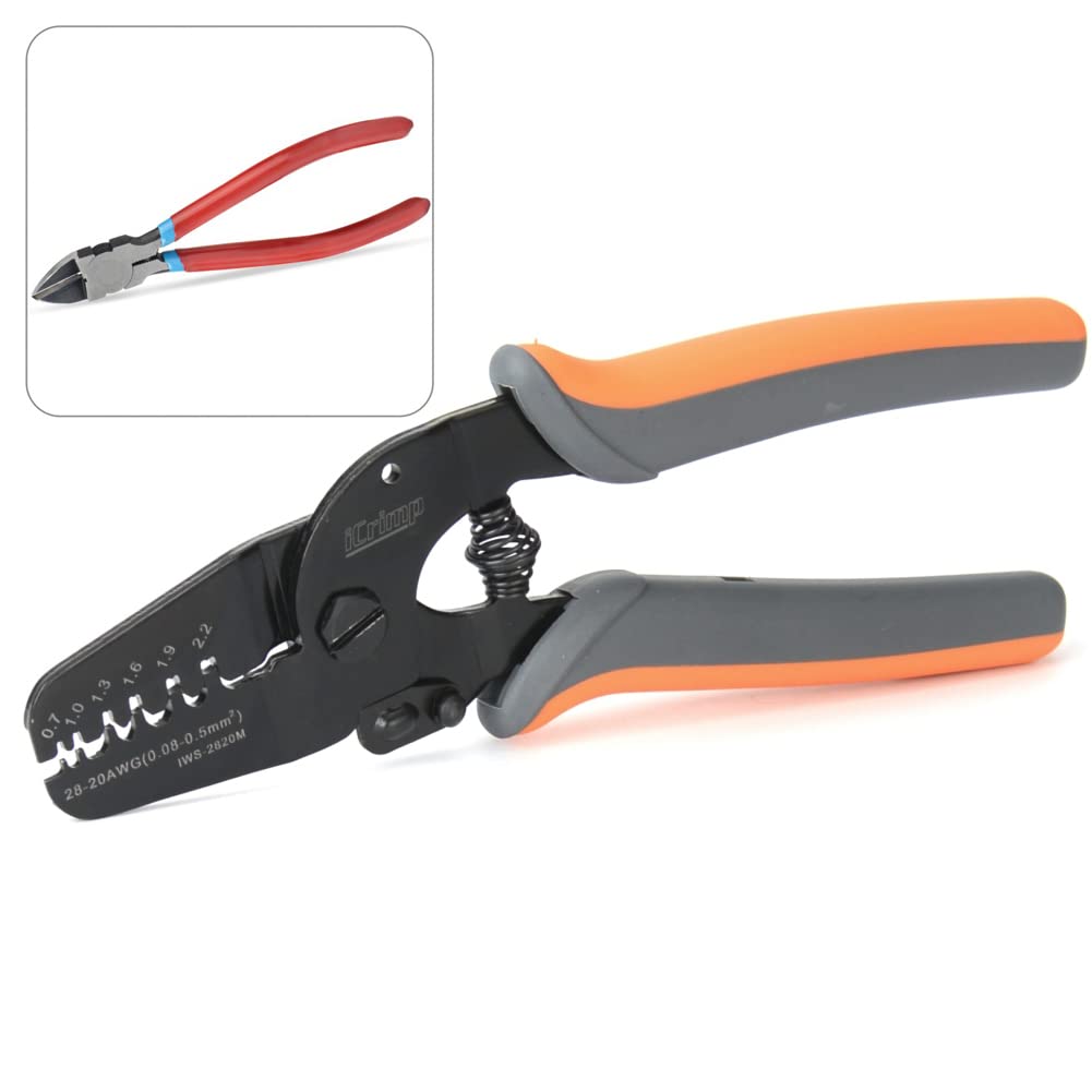 iCrimp IWS-2820M Mini Micro Open Barrel Crimping Tools Works on AWG28 ...