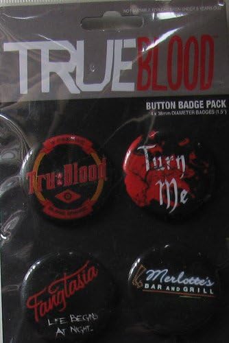Amazon.com: True Blood Button Badge 4-pack : Clothing, Shoes & Jewelry