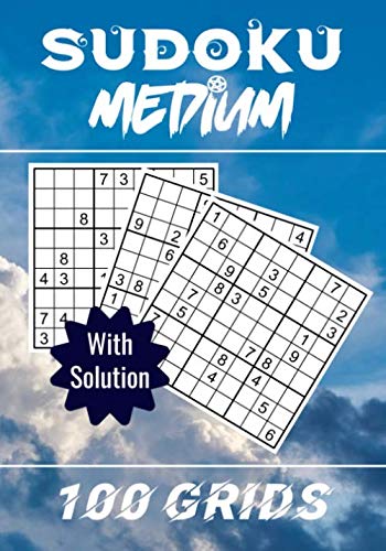 Amazon.com: SUDOKU MEDIUM With Solution 100 GRIDS: sudoku activity book ...