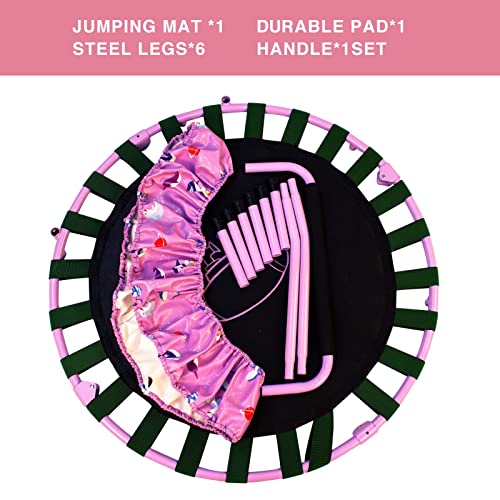 Jomifin Mini Pink Trampoline for Kids - GoTinySpace
