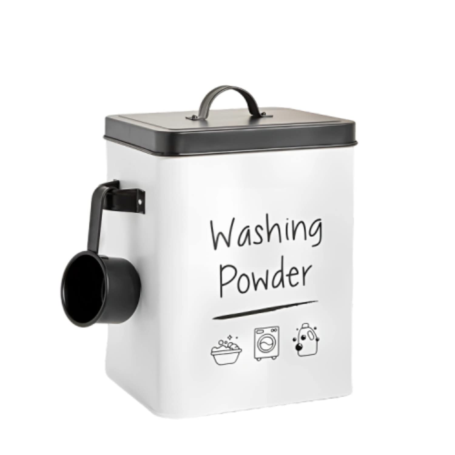 Laundry Detergent Container, Laundry Powder Storage Jar with Scoop ...