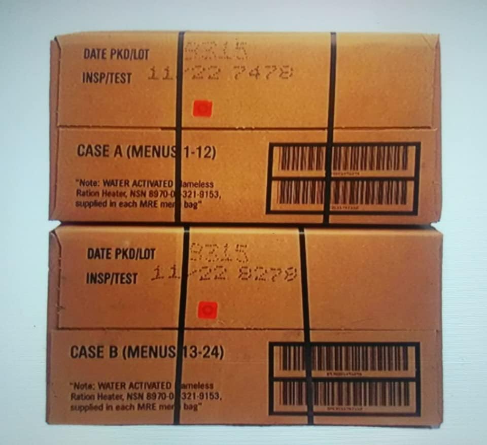 Amazon.com: Western Frontier MRE 2020 Inspection Date Case, 24 Meals ...