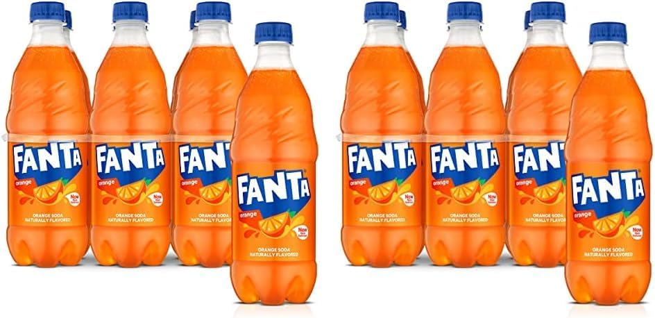 Amazon.com : Fanta Orange Soda Fruit Flavored Soft Drink, 16.9 fl oz, 12 Pack : Grocery ...