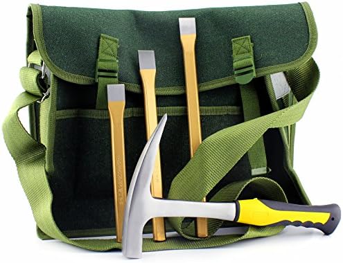 Rockhound & Rock Mining Kit w/Rock Pick Hammer, 3 Chisels, & Musette ...