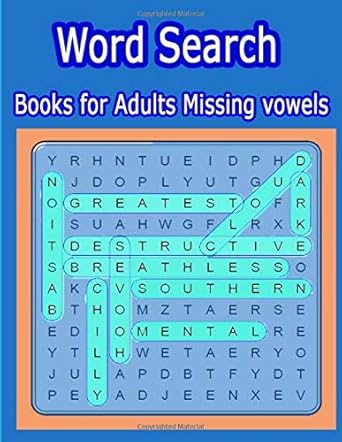 word search books for adults missing vowels: Word Search Book For ...