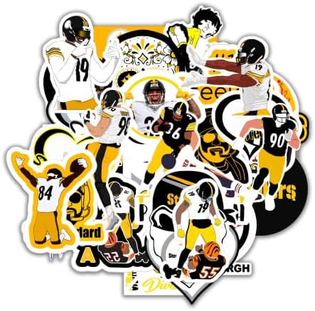 Amazon.com: 39 PCS American Football Rugby Stickers for Water Bottle ...