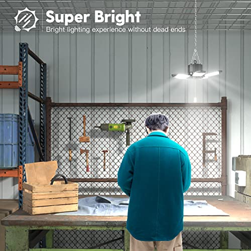 Snapklik.com : FREELICHT 4 Pack LED Plug In Garage Lights