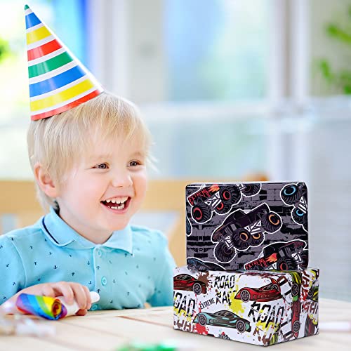 Snapklik.com : PlandRichW Monster Trucks Wrapping Paper - Folded For ...