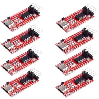 8pcs 3.3V 5V FT232RL FTDI Mini USB to TTL Serial Converter Adapter ...