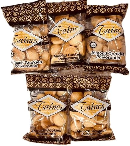 Amazon.com: Generic Tainos Almond Polvorones Cookies, 4 oz each, Pack ...