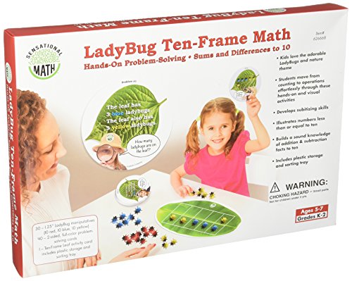 Amazon.com: Essential Learning Products Ladybug Ten-Frame Math Aid ...