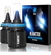 Amazon.com: BEAMTECH H13 LED Headlight Bulbs, 8000LM 40W Fanless CSP ...