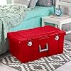 Amazon.com - Sterilite 2 Pack Wheeled Footlocker, Lockable Plastic ...