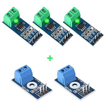 Diitao ACS712 Current Sensor Module 5A Hall Effect Current Sensor ...