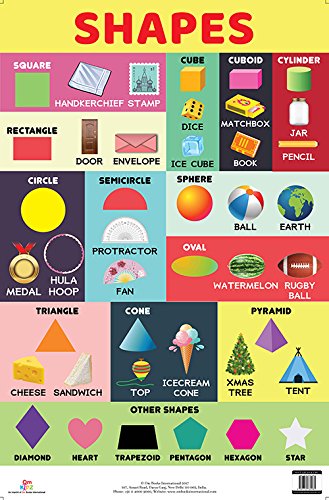 Buy Charts: Shapes Charts (Educational Charts for kids) Online at ...