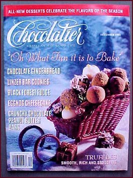 Chocolatier Magazine December 1995 Holiday Issue~!: Michael Schneider ...