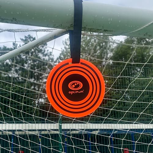 OPTIMUM FOOTBALL SOCCER HANGING TARGET x 2PCS, 9” DIAMETER BULLSEYE ...