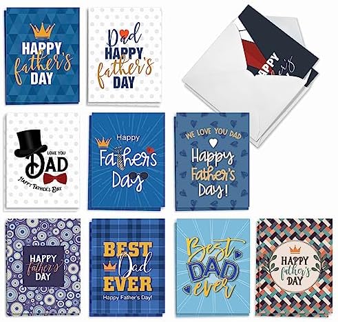 Amazon.com : NobleWorks 20 Assorted Box Set Father's Day Greeting cards ...