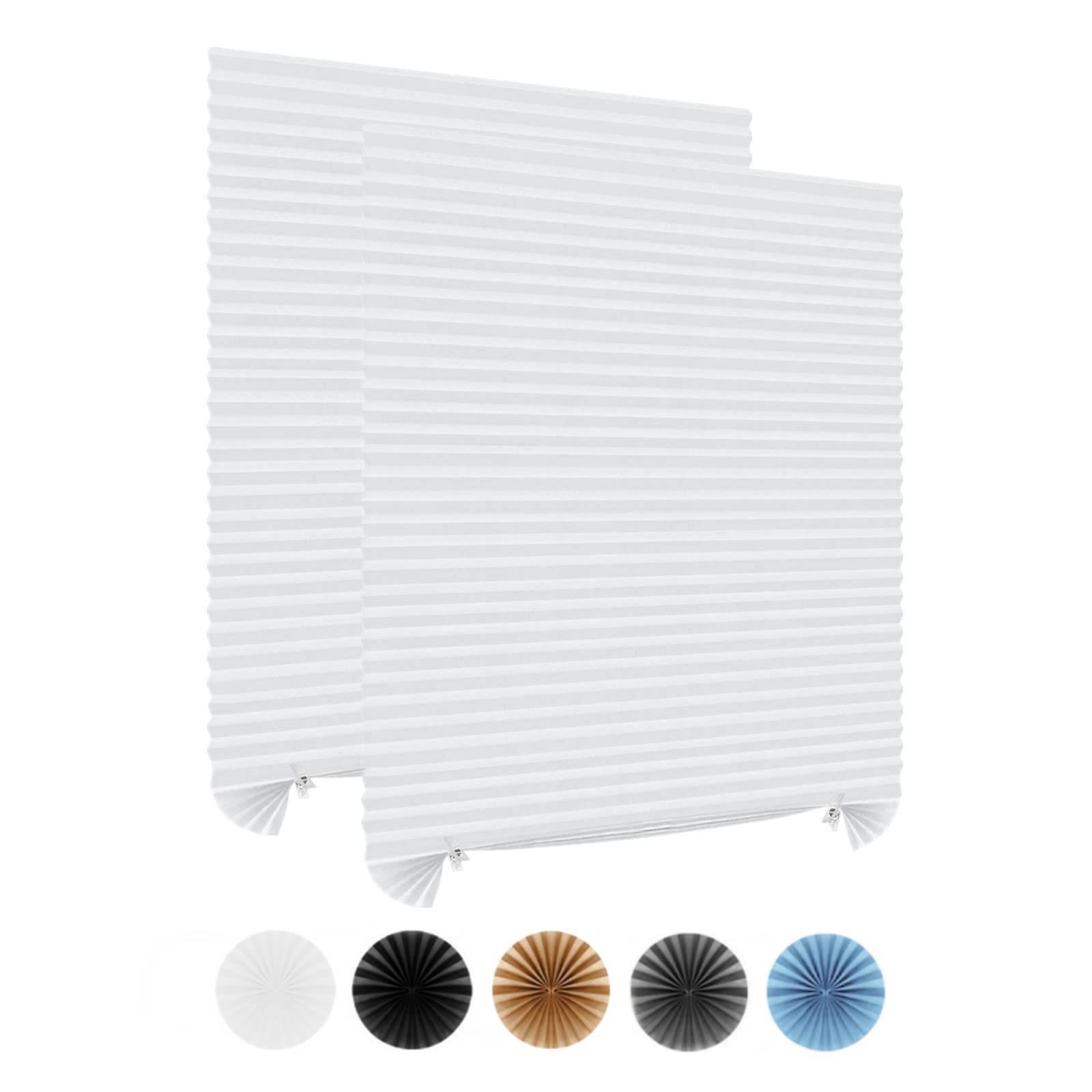 Amazon.com: Window Blinds Cordless No Drill Cut to Size Clip On Stick ...