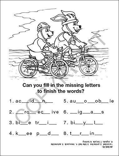 Bicycle Safety Coloring Pages