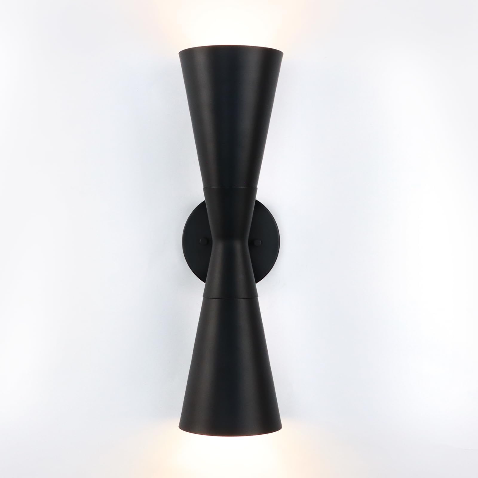 Modern Black Wall Sconce Up and Down Indoor Wall Sconce Mid Century ...