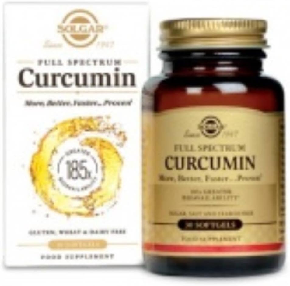 Amazon.com: Solgar Full Spectrum Curcumin Liquid Extract Softgels - 30 ...