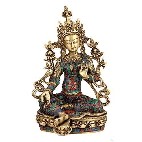 Idol Collections Tara Devi Statue -Brass Tibetan Goddess , Height : 14 ...