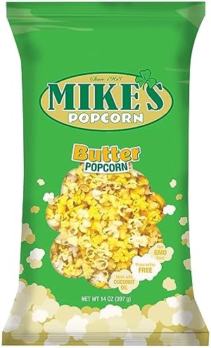 Amazon.com: Mike's Popcorn Butter Popcorn, 14 Ounce