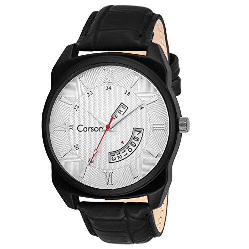 Buy Carson Day and Date Series Analog White Dial Men's Watch - CR1577 ...