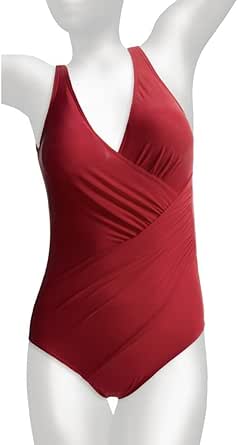Miraclesuit Oceanus One-Piece Swimsuit - Solid 10 Red at Amazon Women’s ...